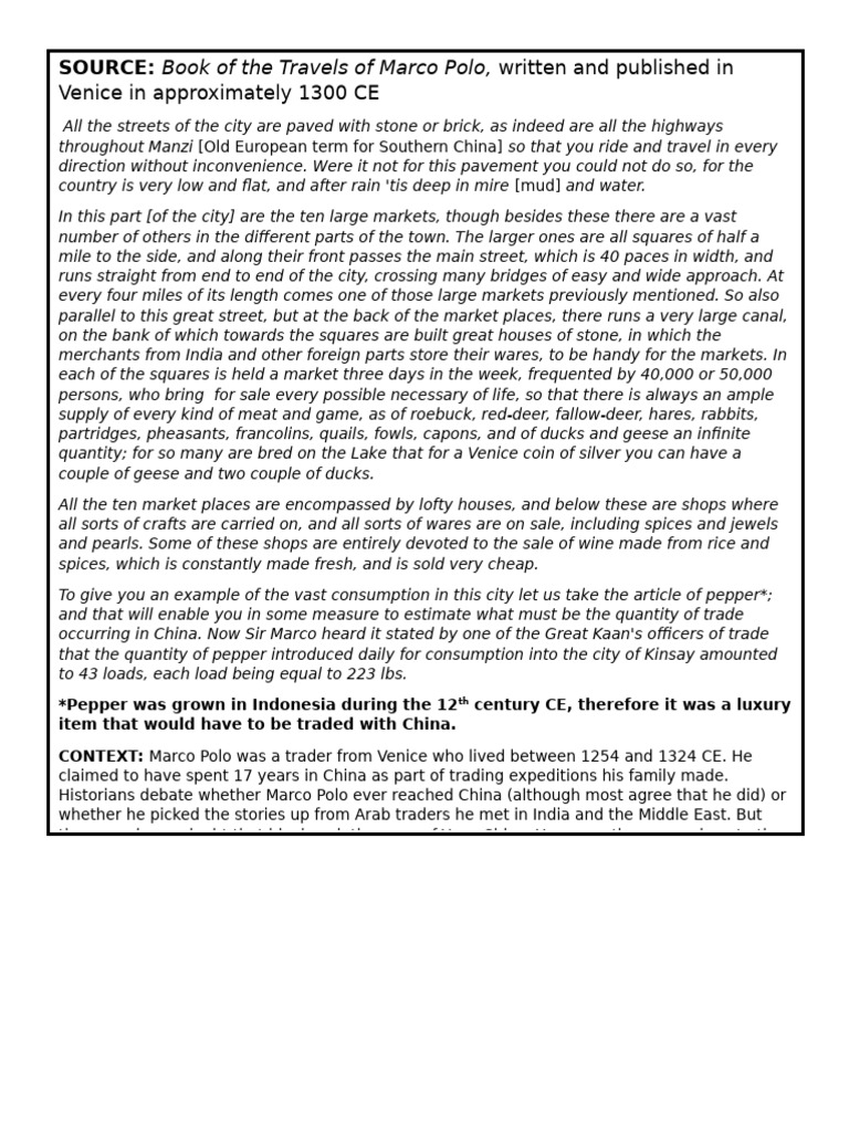 Lesson 28 - Mongol Primary Sources | PDF