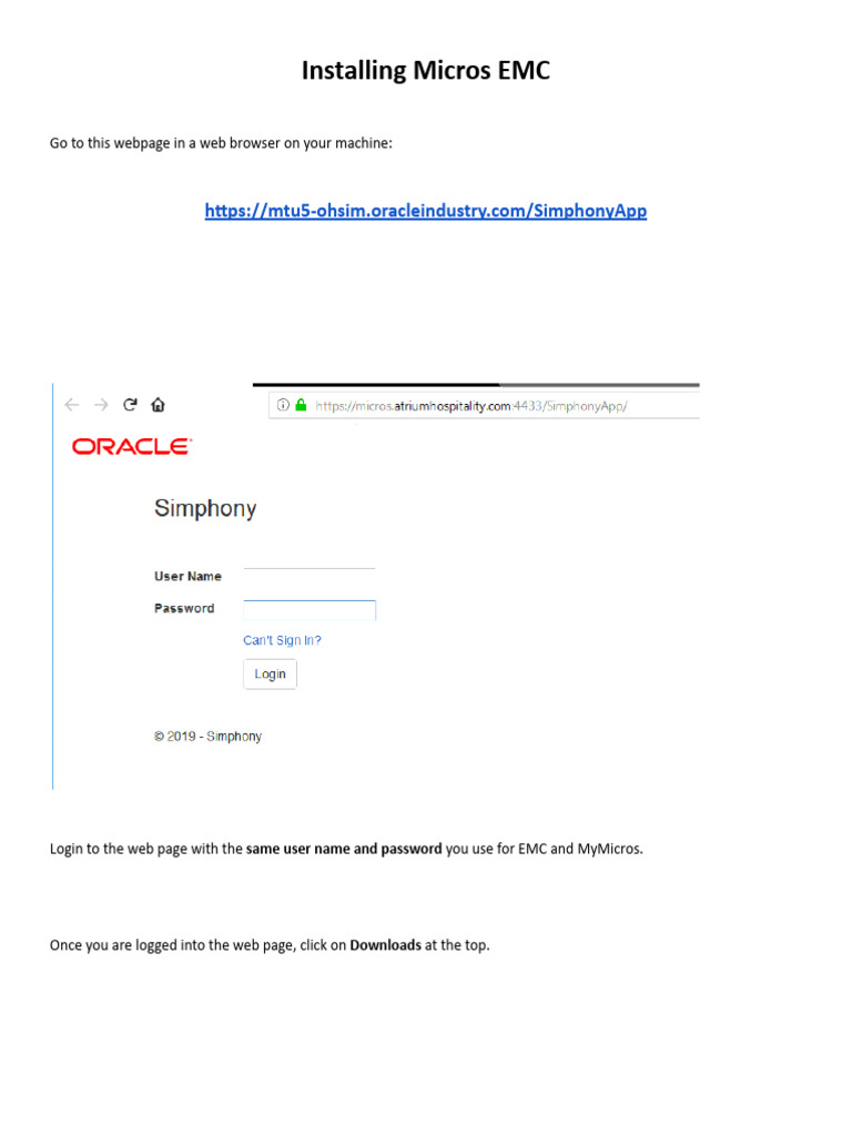 Installing Micros EMC - Grayson | PDF