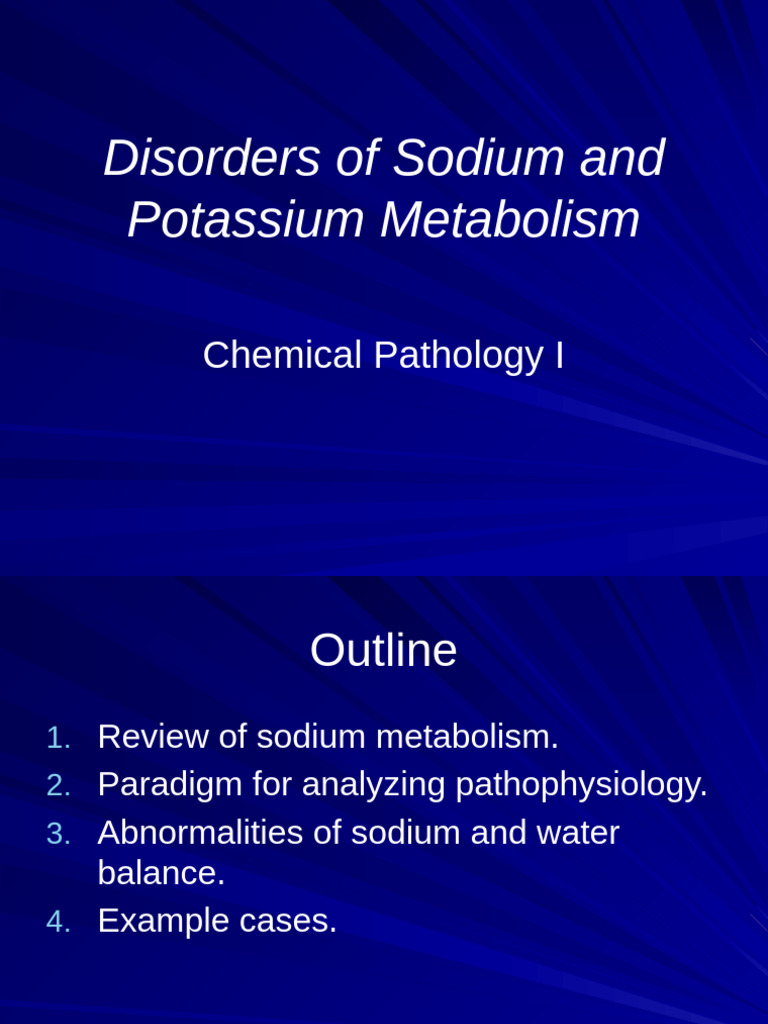 07 - Disorder of Sodium Metabolism - Silvio | PDF
