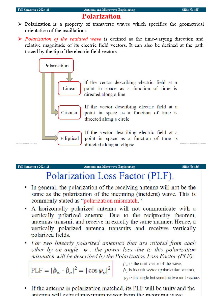 19-Friis Transmission Equation, Radar Range Equation.-24!09!2024 | PDF