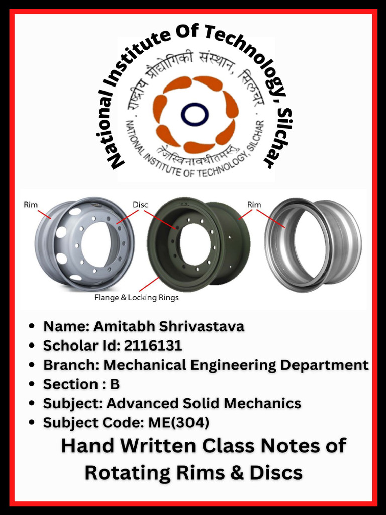 Rotating Rims & Discs | PDF