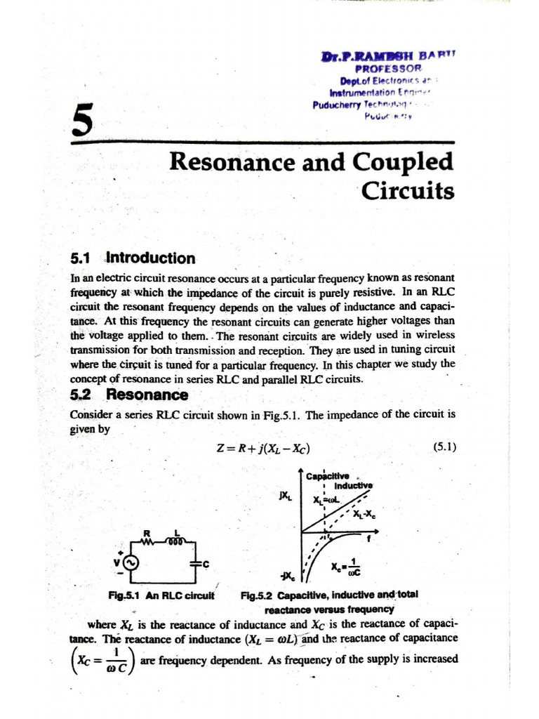 Resonance & Coupled Circuits - CT | PDF