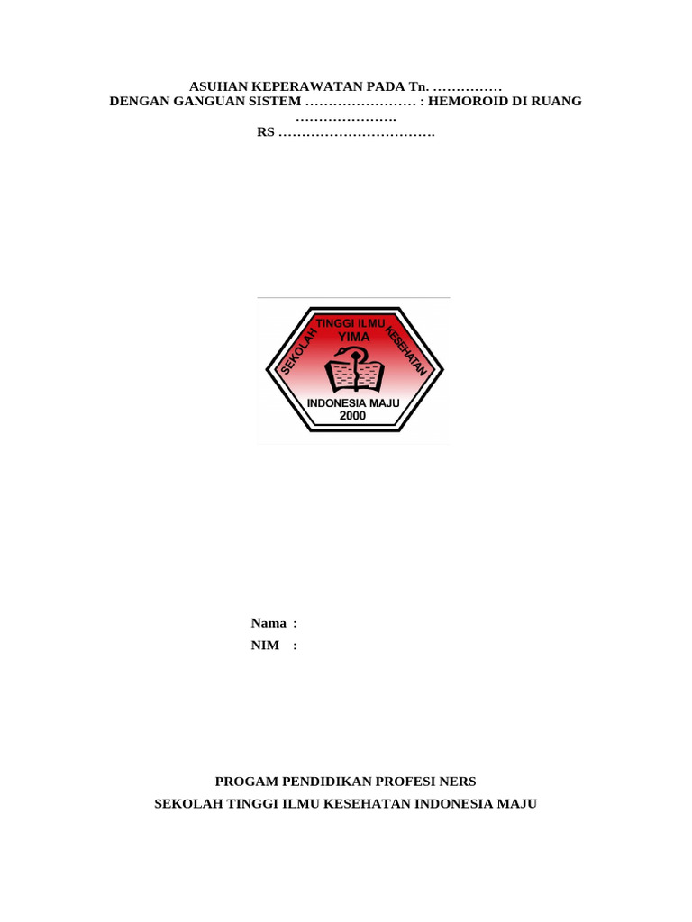 Template Askep KMB | PDF