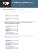 IIEF-5 Questionnaire PDF | PDF