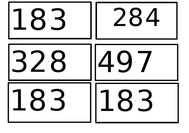 Flash Card Division Facts | PDF