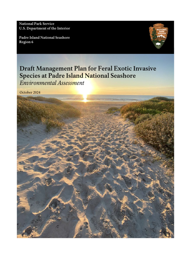 Draft Management Plan for Feral Exotic Invasive Species at Padre Island ...