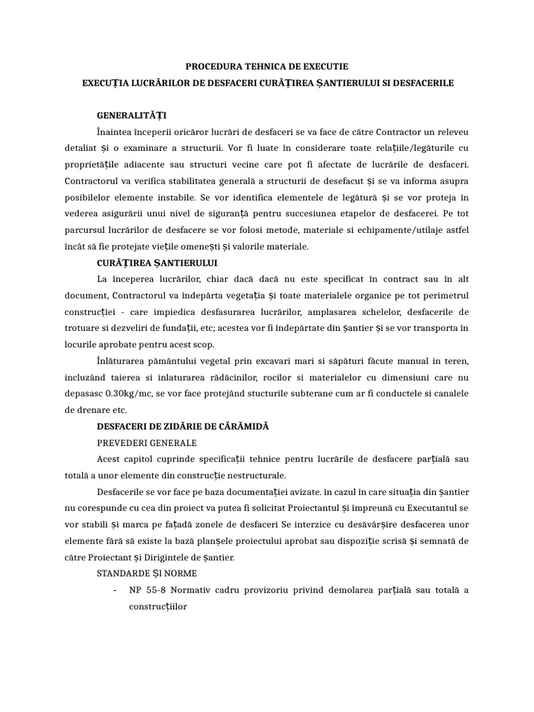 PROCEDURI Reabilitare | PDF