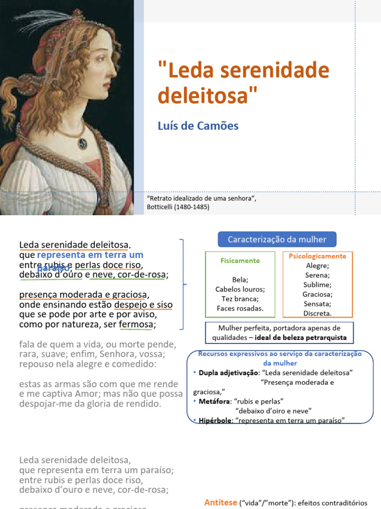 Leda Serenidade Deleitosa - Análise | PDF