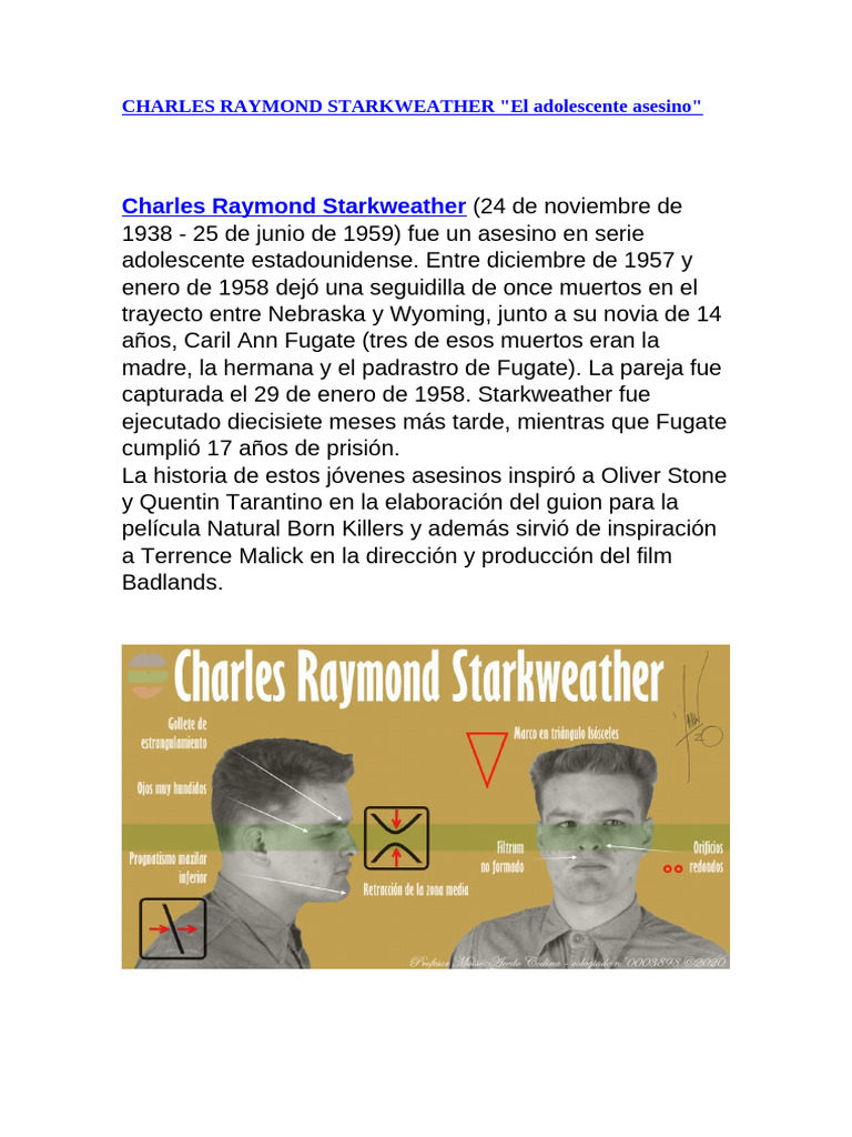 Charles Raymond Starkweather | PDF