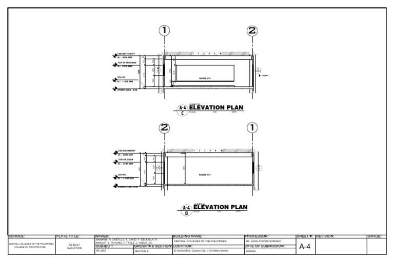 Bu Project-Sheet 5 Elevation 2 | PDF