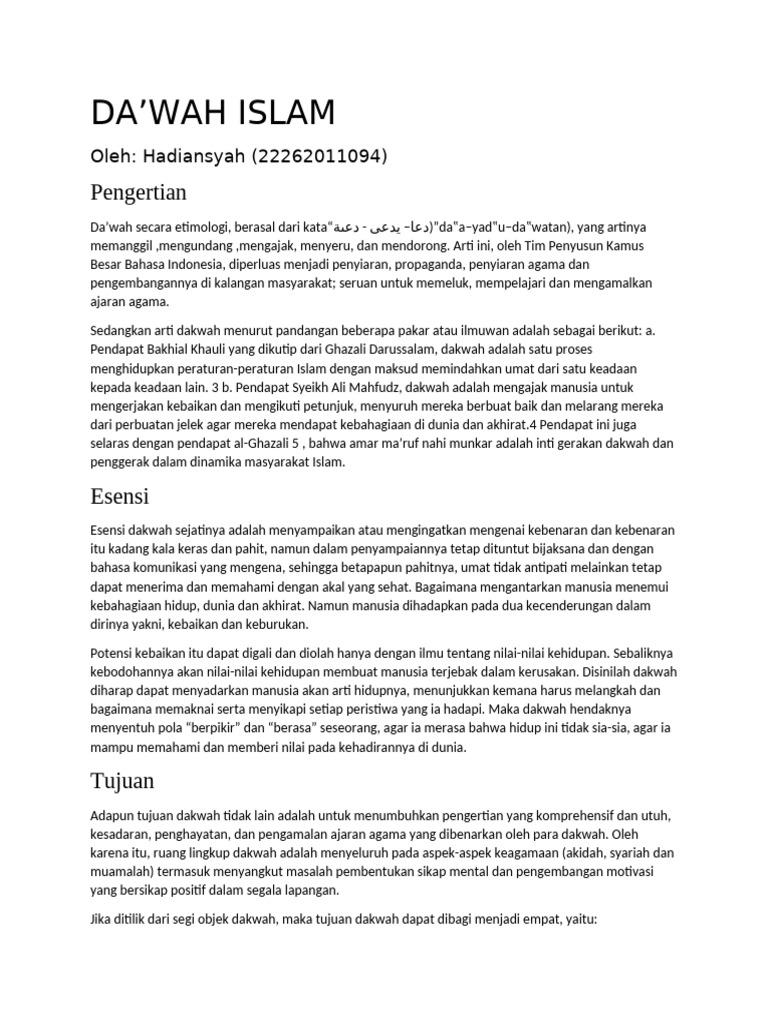 Dawah Islam | PDF