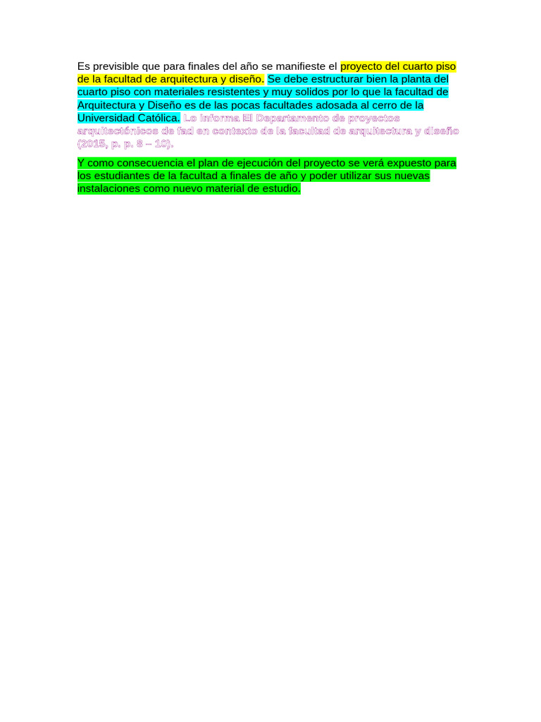 Es Previsible Que para Finales Del Año Se Manifieste El Proyecto Del ...