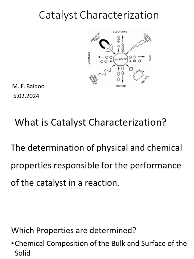 Catalyst Characterization 2024 | PDF | Catalysis | Molecular Physics