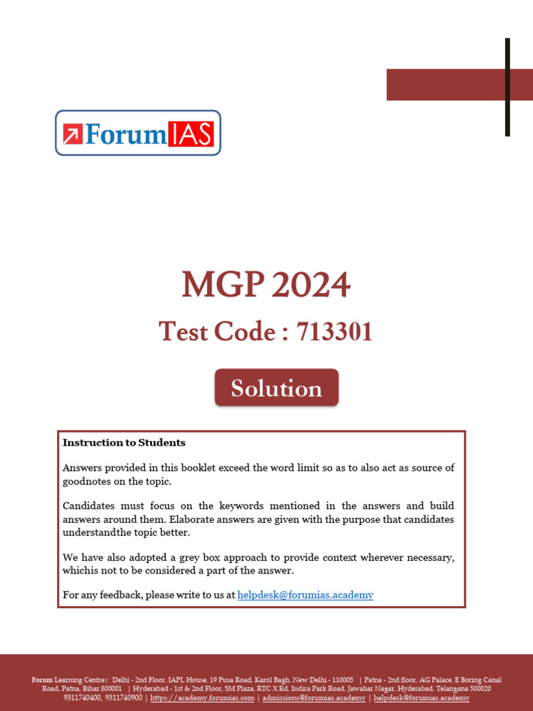 MGP 2024 Cohort 7 Full Length Test 3 Sol Eng | PDF