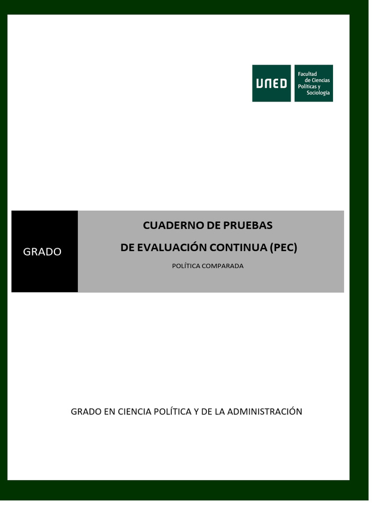 Cuadernillo PEC Curso 2024 2025 | PDF | Hipótesis | Bibliografía