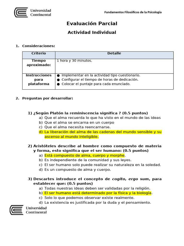 Evaluacion Parcial | PDF