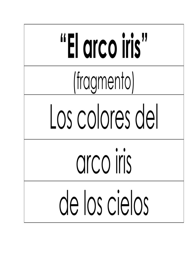 El Arco Iris | PDF