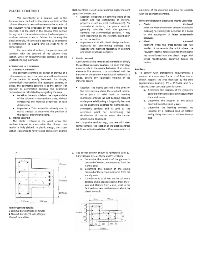 Plastic Centroid | PDF