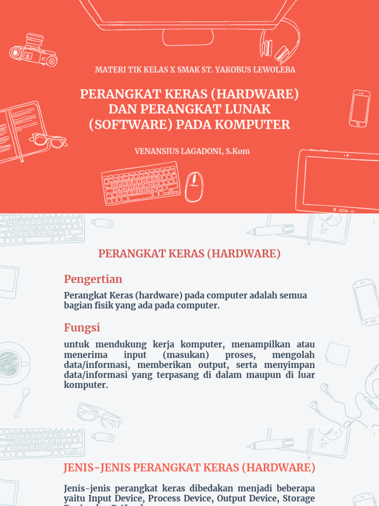 Materi 1 Hardware Dan Software Pada Komputer | PDF