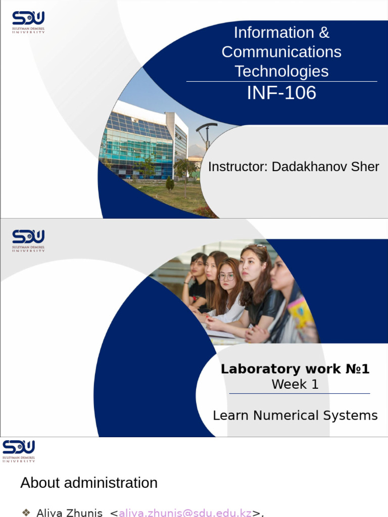 INF - 106 - Lab 1 | PDF
