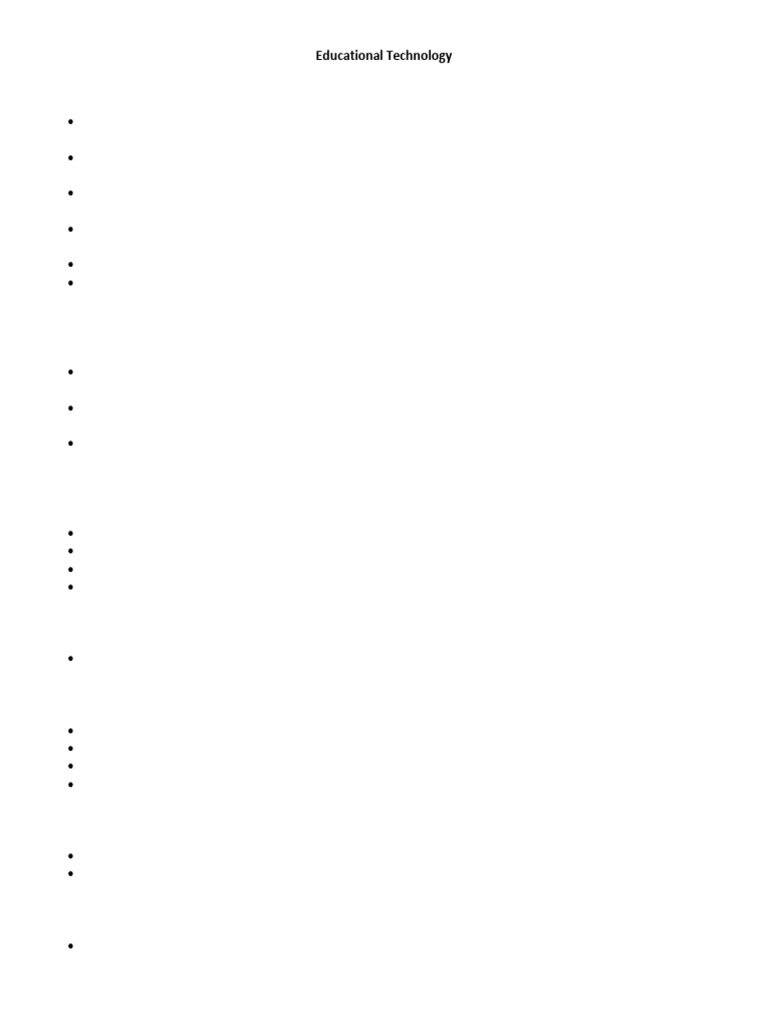 Educational Technology-Pointers | PDF