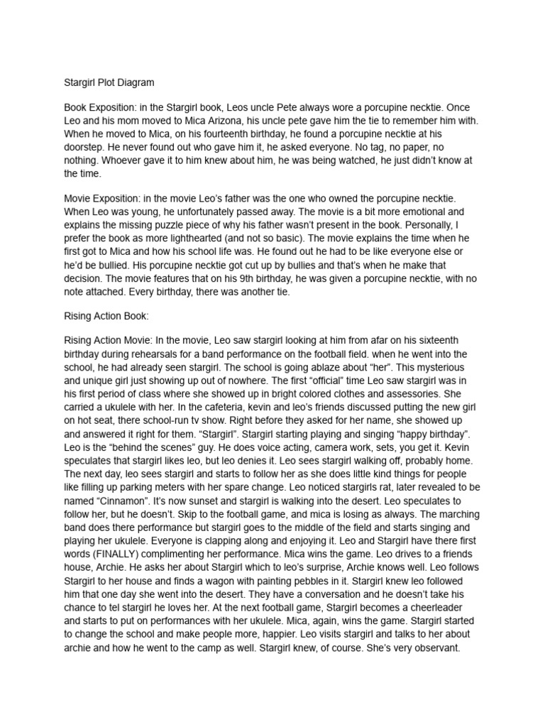 Stargirl Analysis | PDF