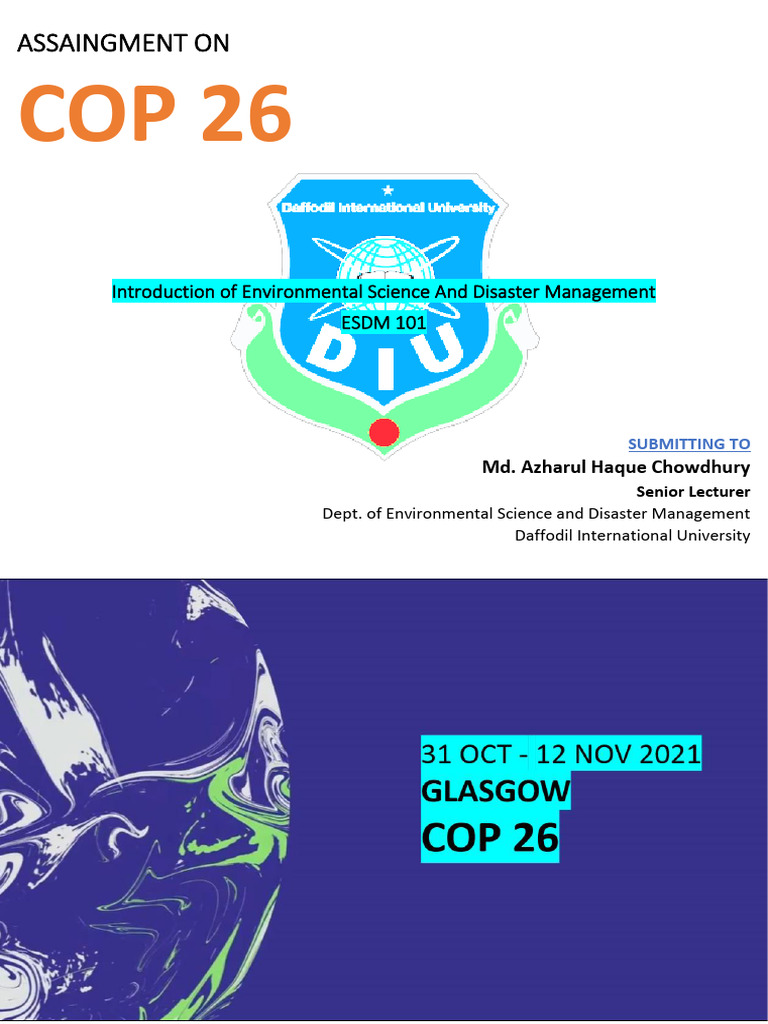 Assaingment Cop 26 Esdm 101 | PDF