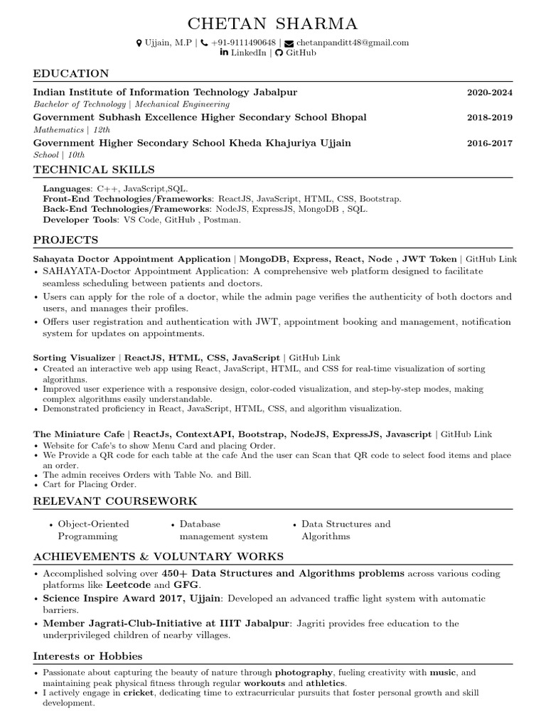Chetan Resume | PDF