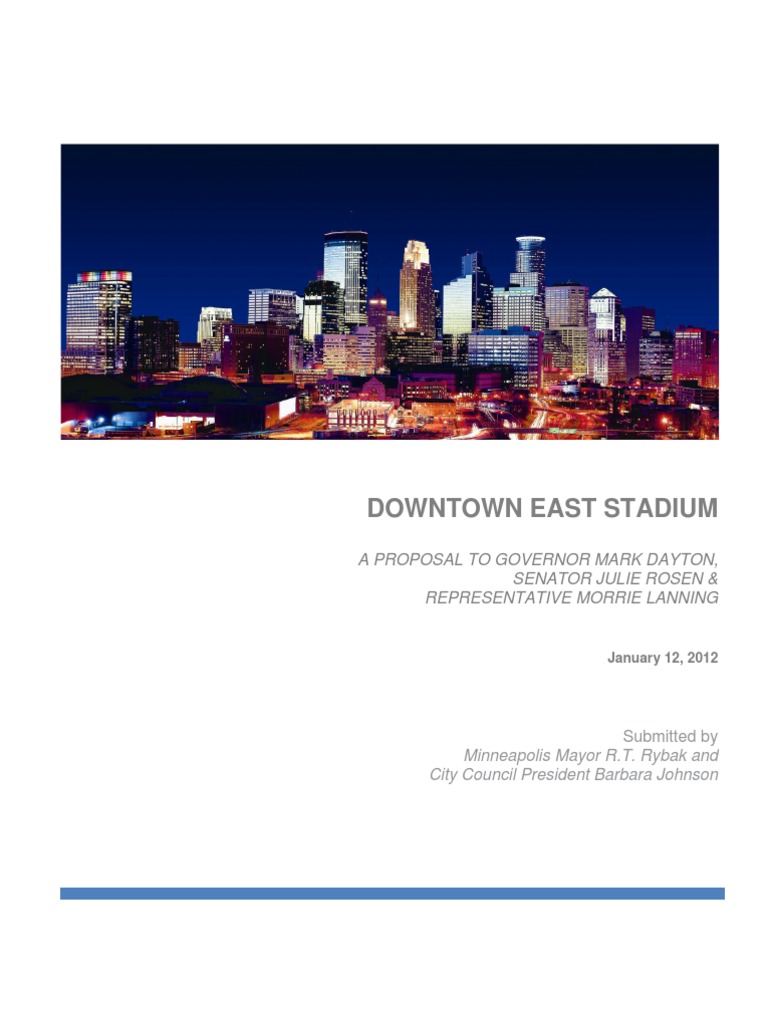 1 12 12 Minneapolis Stadium Proposal | PDF | Minneapolis | Taxes