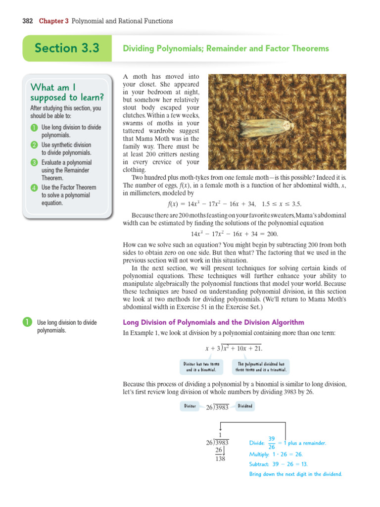 Lecture 4--Remainder Theorem | PDF