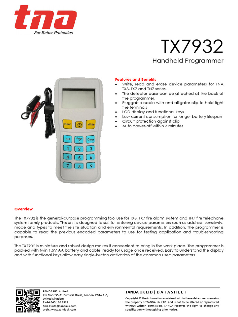 TX7932 DS043 V1.010721 | PDF