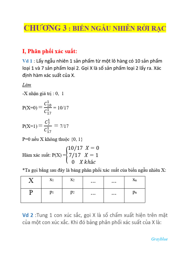 Chương 3 XSTK | PDF