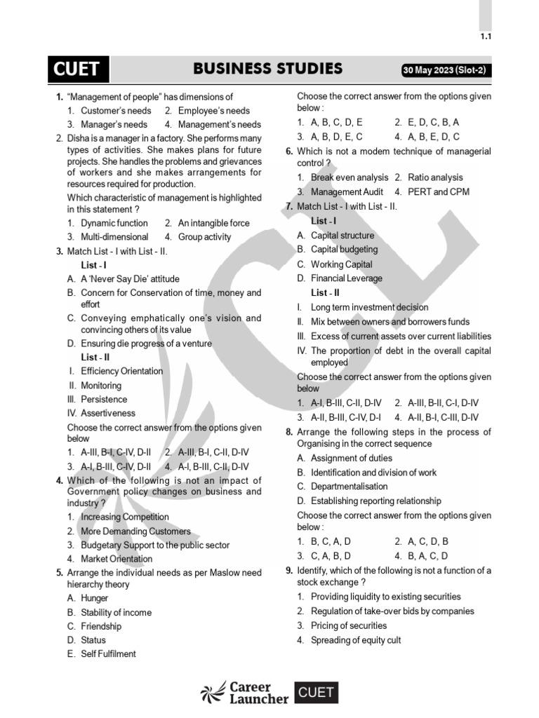 2023 Business Studies | PDF