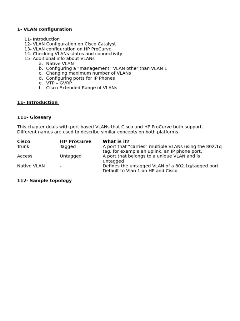 2669-Procureve2CatTrunking VLANs | PDF