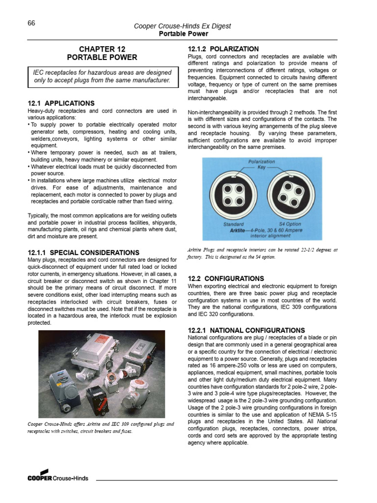 Crouse-Hinds EX Digest Chap-12 | PDF | Ac Power Plugs And Sockets ...