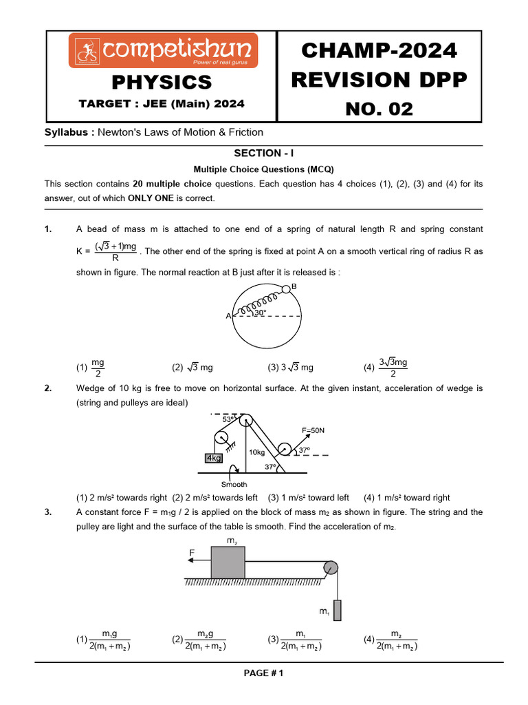 DPP-2 - NLM - Friction | PDF