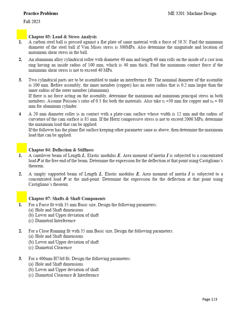 ME 3201 HW Correction | PDF