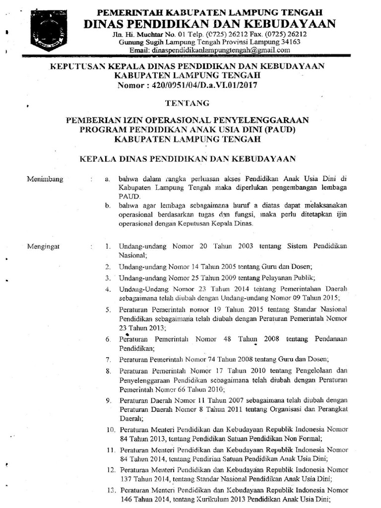 Ijin Operasional - Ceria - Compressed | PDF