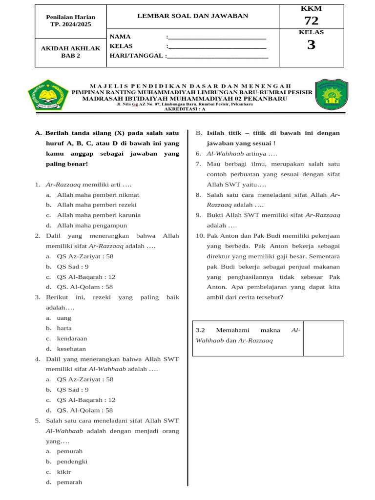 PH Akidah Bab 2 Ok | PDF