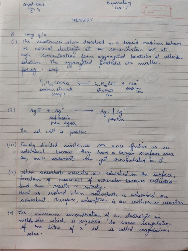 Divjot Kaur Chem Test-2 | PDF