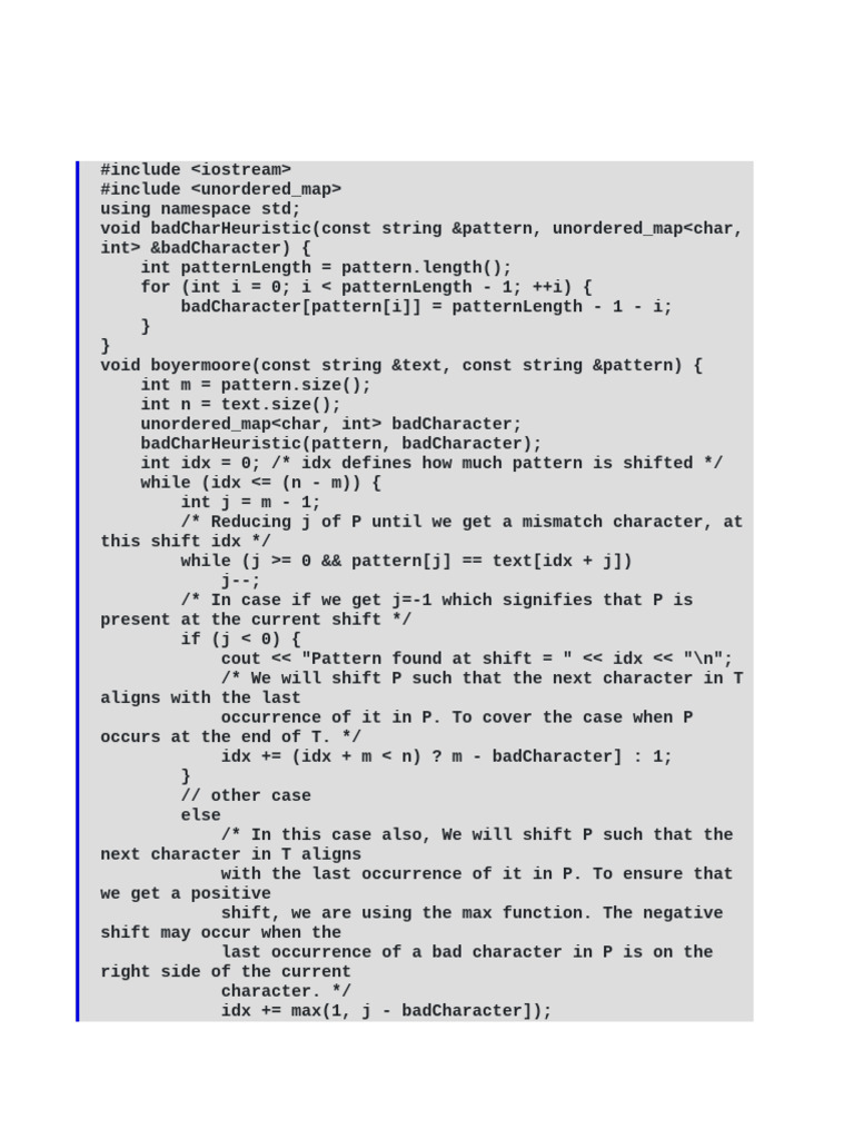Boyer Moore Prog | PDF