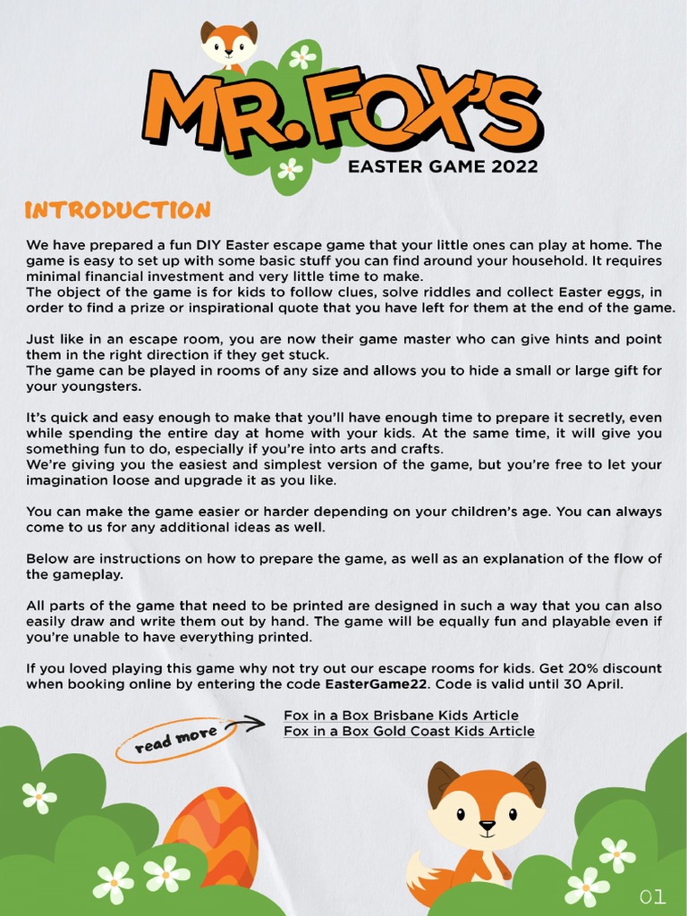 Easter Game Escape Room | PDF