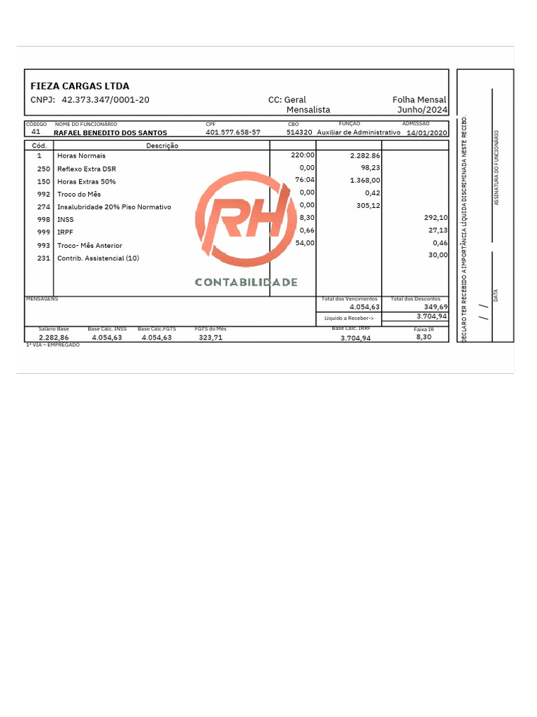 Holerite Antigo - PDF - 20240904 - 191332 - 0000 | PDF