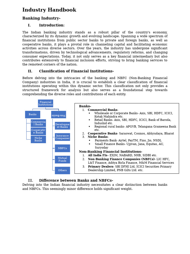 Banking and NBFC | PDF