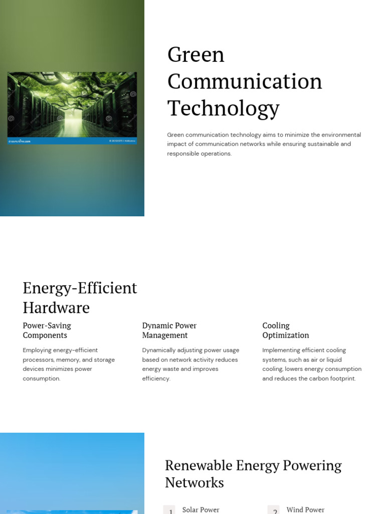 Green Communication Technology | PDF