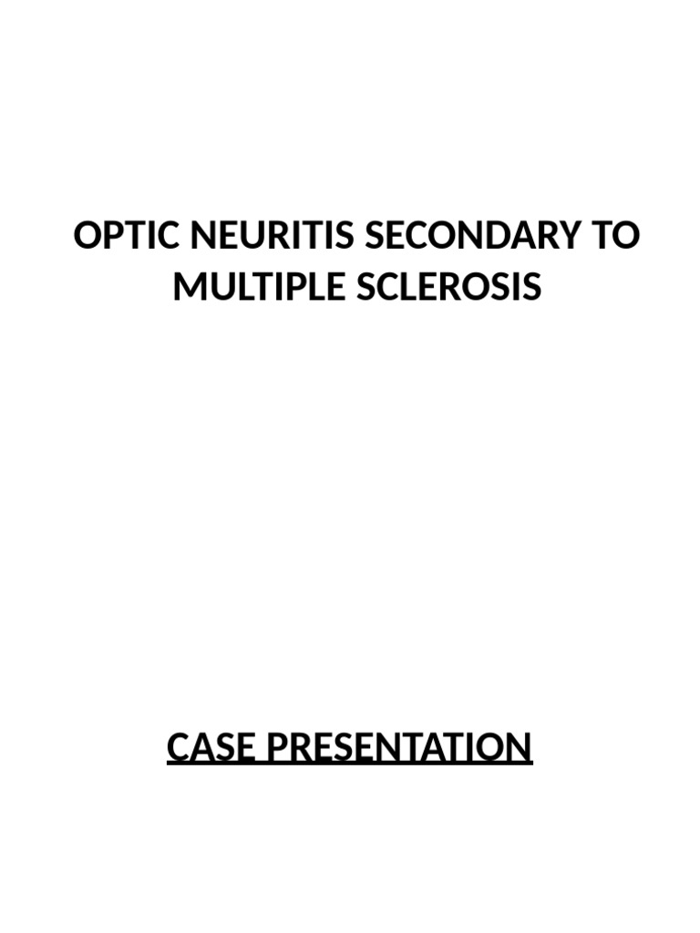 MS Case Presentation | PDF