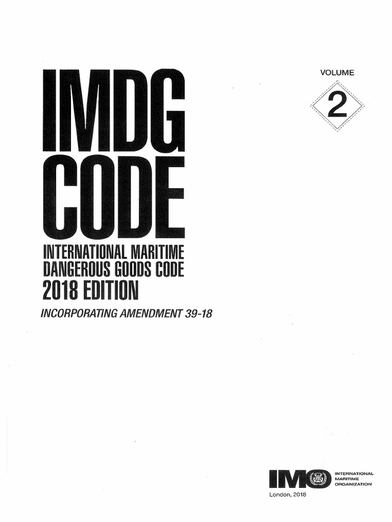 13.2 Imdg Code 2018- Vol 2 - Bộ Luật Vận Chuyển Hàng Hóa Nguy Hiểm Bằng ...