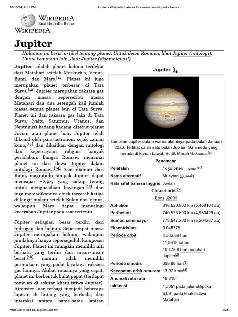 Jupiter | PDF