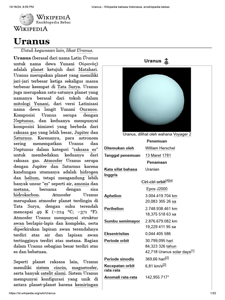 Uranus | PDF