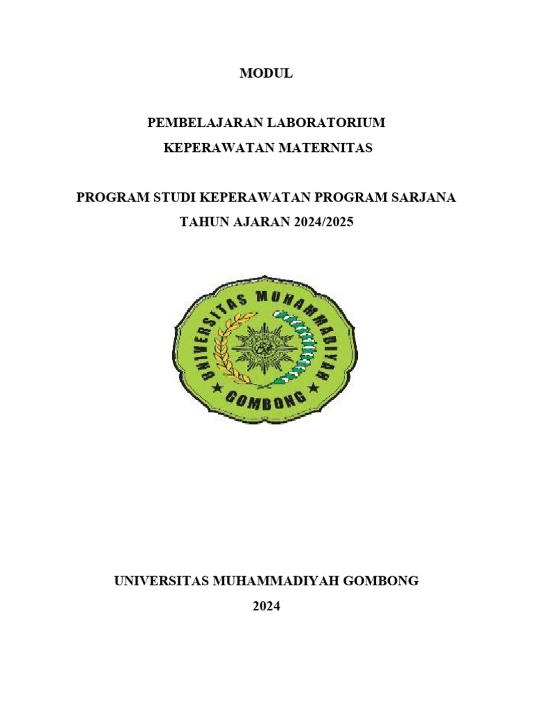 MODUL Keperawatan Maternitas 2024 Sem 3 | PDF
